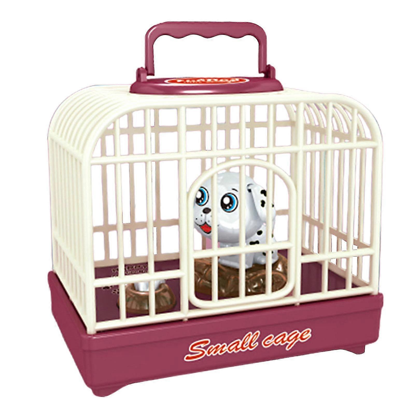 Voice Sensor Control Bird Cage Toy with Sound Light Electric Pets Toy ...