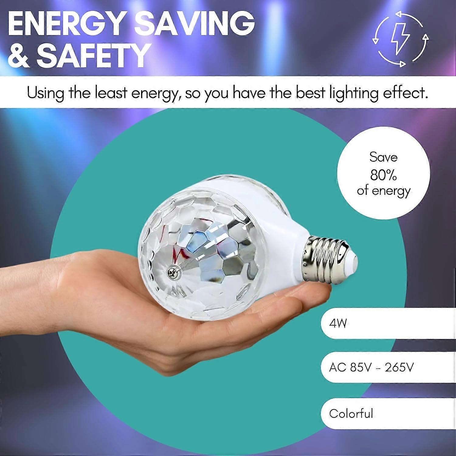 Children's Disco Ball 360 Rotating with Double Mirror and Safety Plug ...