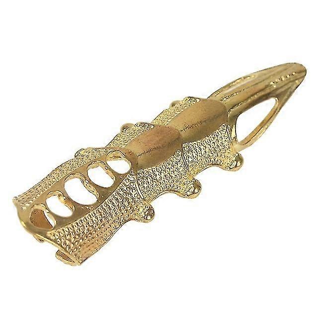 Imixlot Punk Ring Rock Scroll Joint Armor Knuckle Metal Full Finger ...