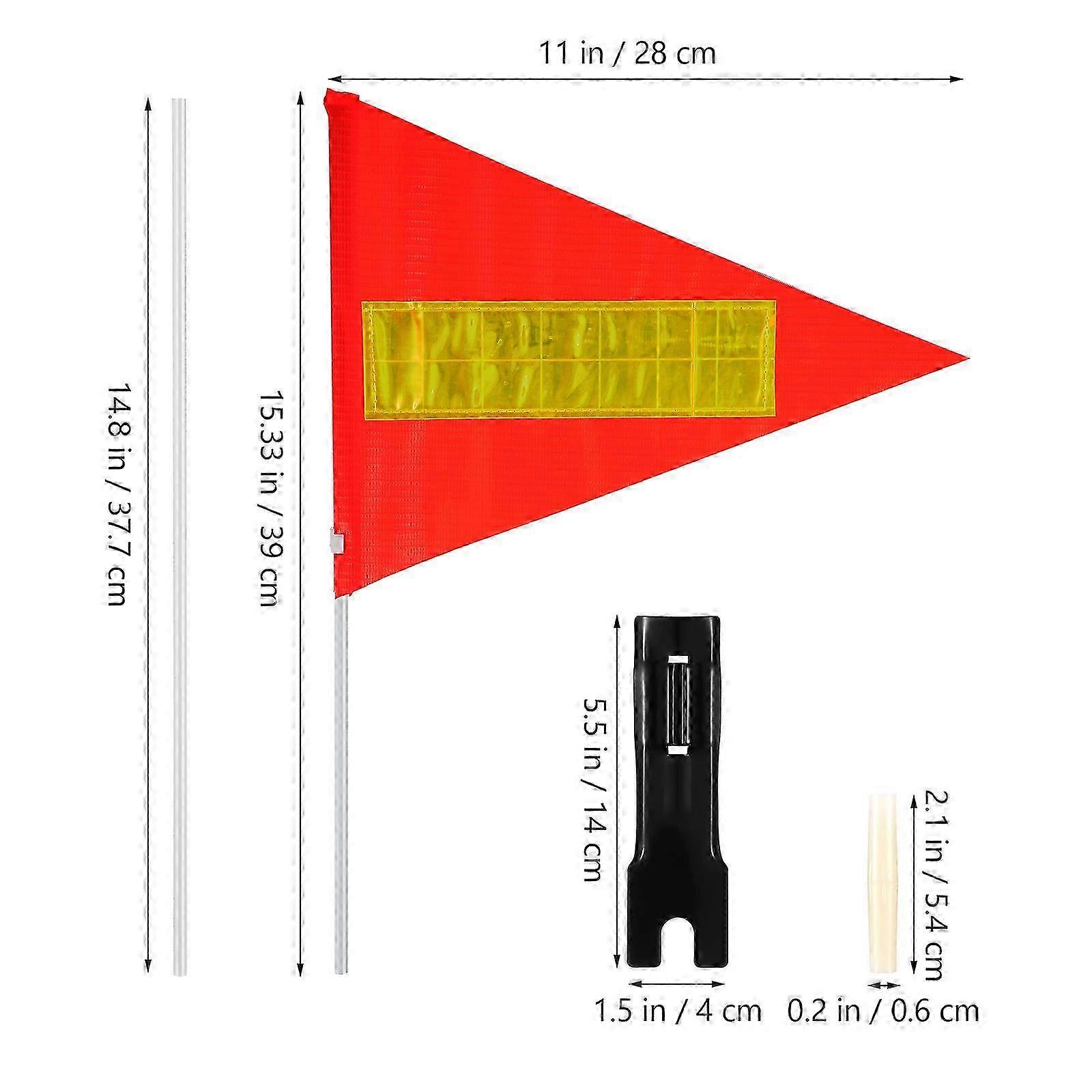 1 Set Bicycle Flag Bike Flag Bicycle Safety Flag Go Kart Flags With ...