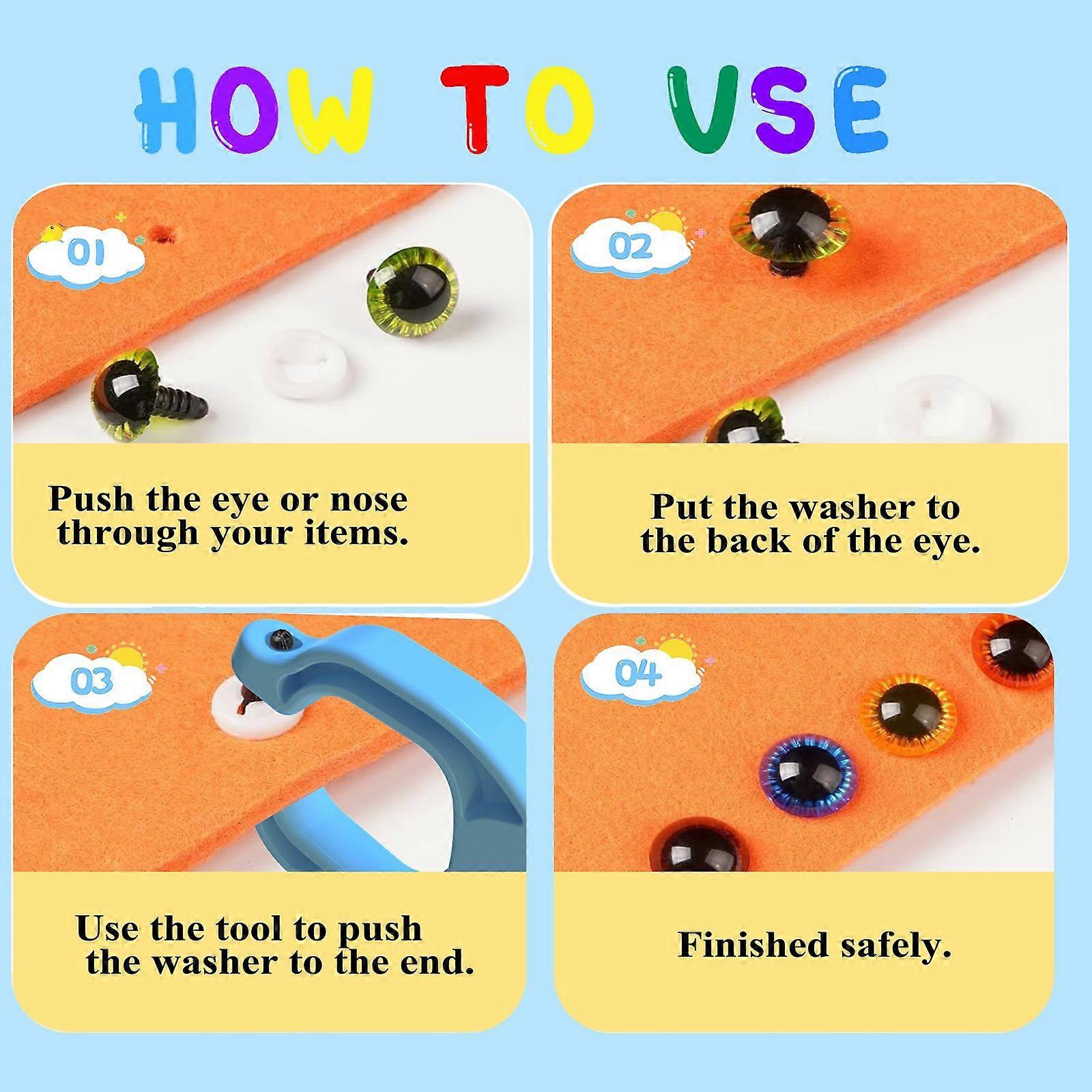 Safety Eye Snapper Tool for Attaching Safety Eyes for Amigurumi Crochet ...