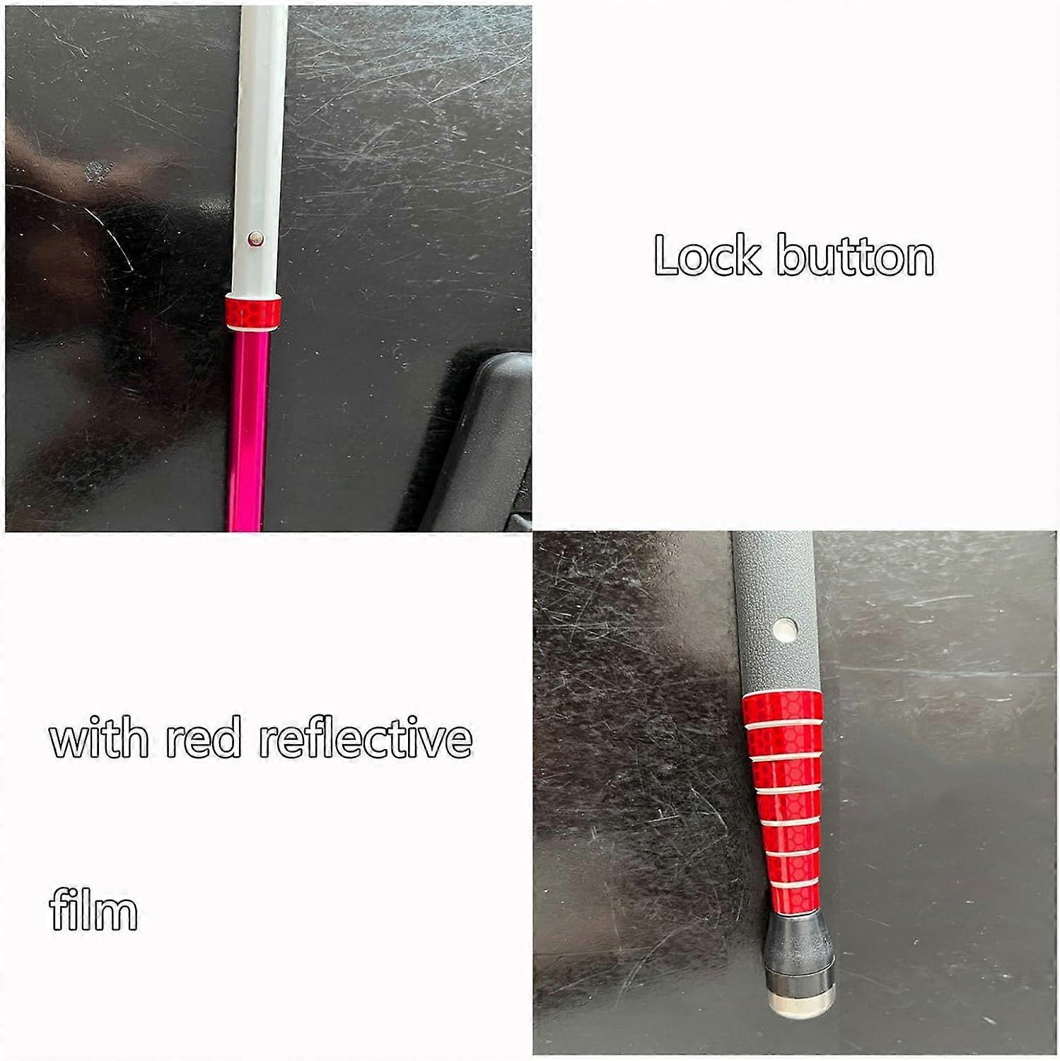 Telescopic Blind Cane 8 Sections Titanium Alloy Folding Walking Cane ...