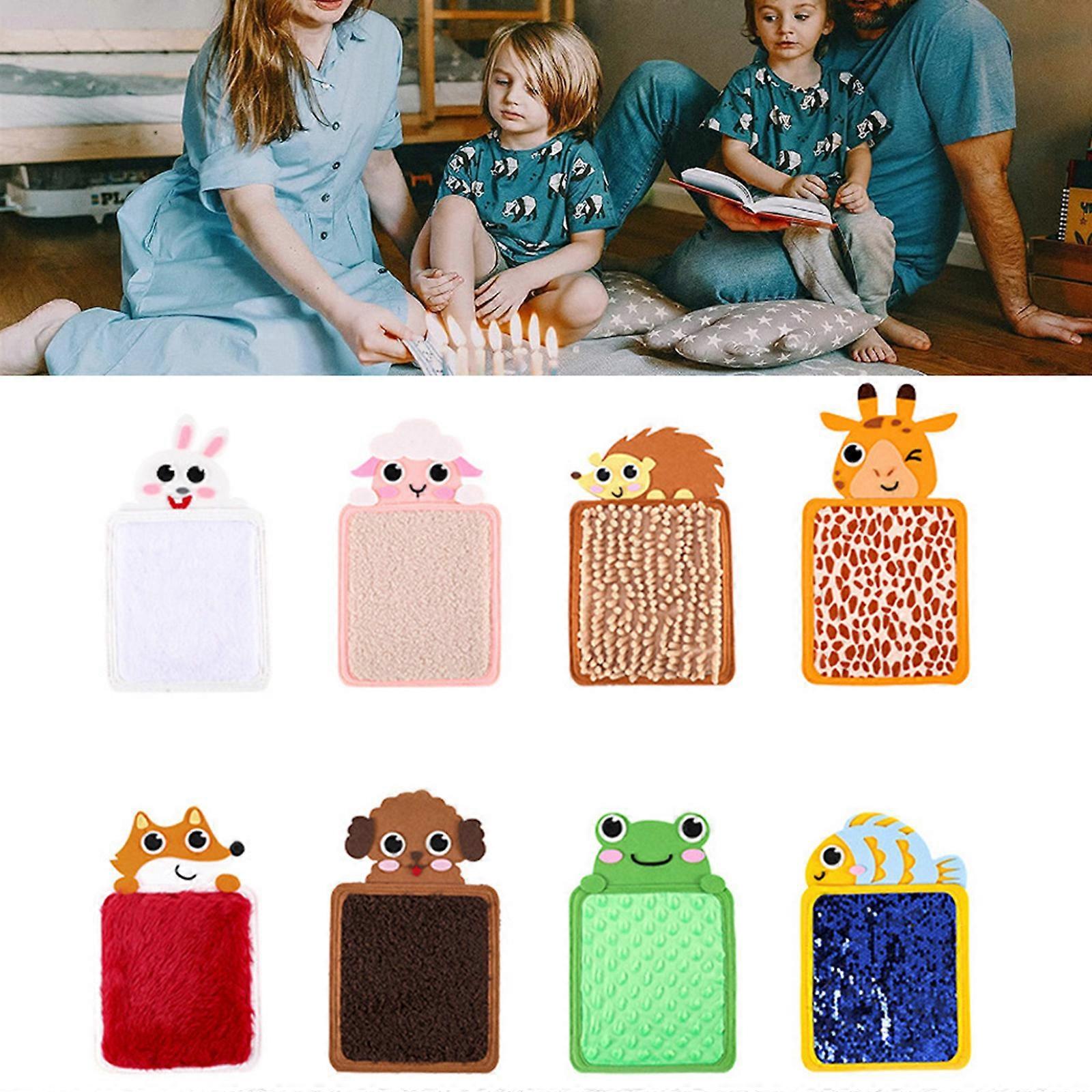 Sensory Tactiles Mat 8PCS Sensory Mat Toy Visual Classification Toy ...