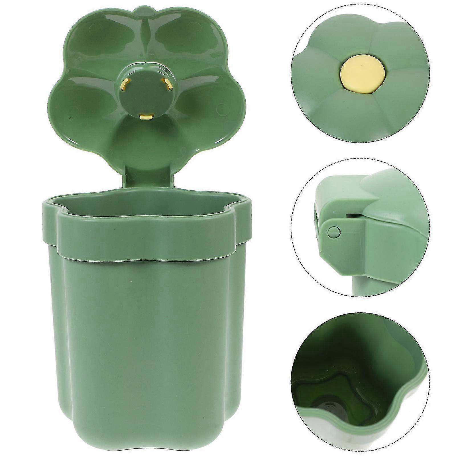 Flower Shaped Wastebasket Decorative Rubbish Bin Creative Trash Bin ...