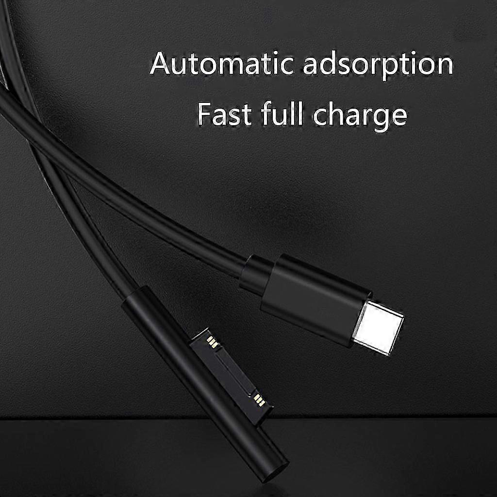 USB C Power Supply Charger Adapter Charging Cable Cord for Surface Pro ...