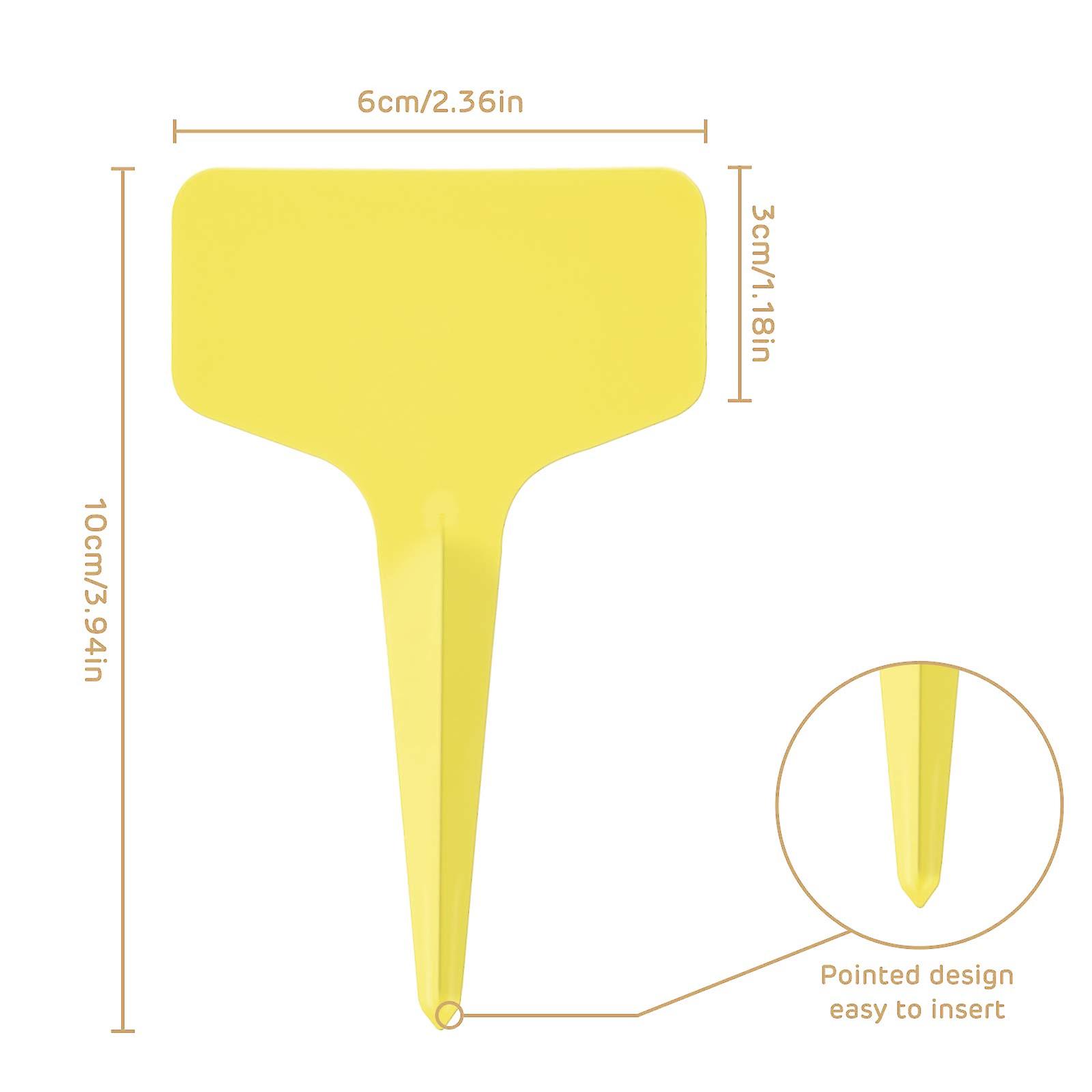 100Pcs Durable Plant Tags, T-Type Plant Labels Waterproof Garden Tags ...