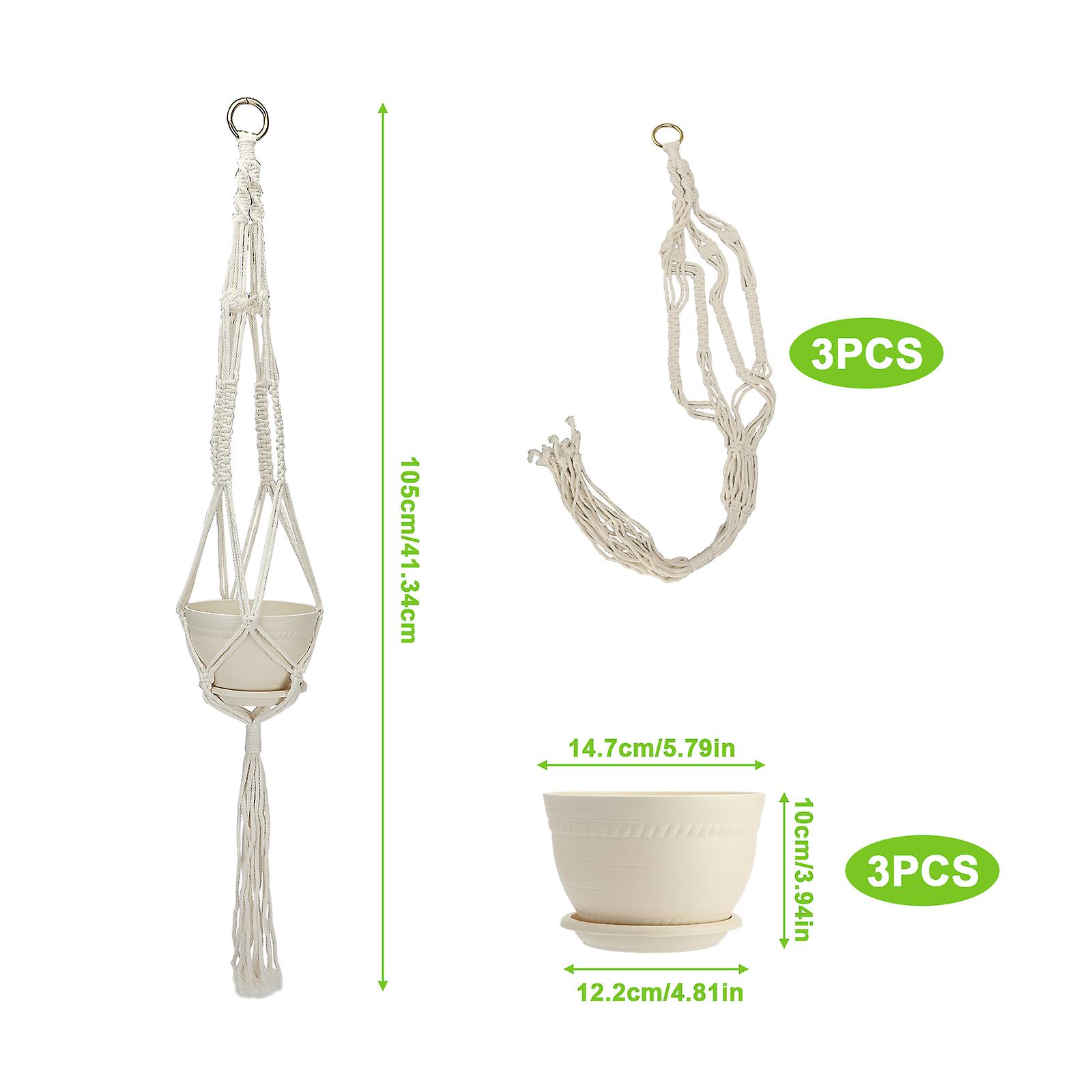 Pot Pot Hanging Plant hanger with pot Houseplant hanging Pot Handmade ...