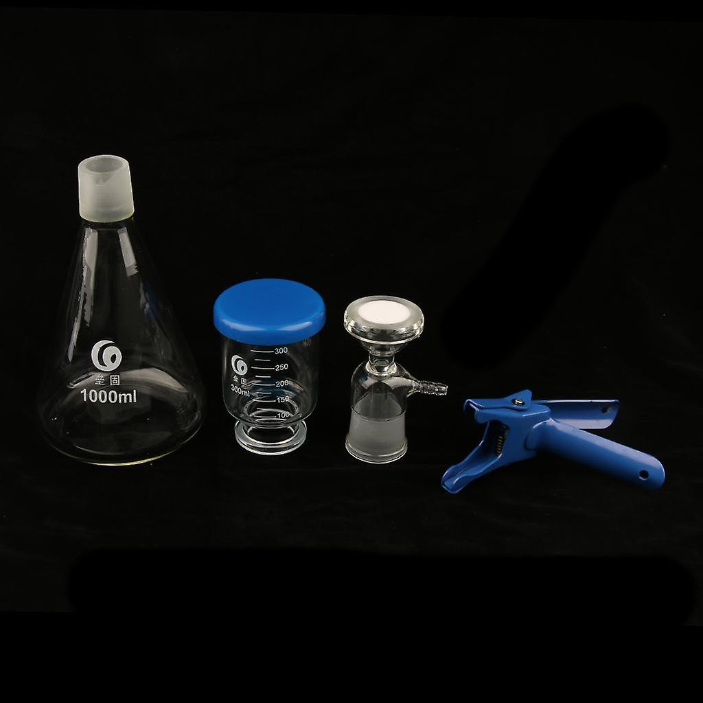 2 Sets Of 1000ml Filtration Apparatus Vacuum Lab Filter Unit W Funnel ...