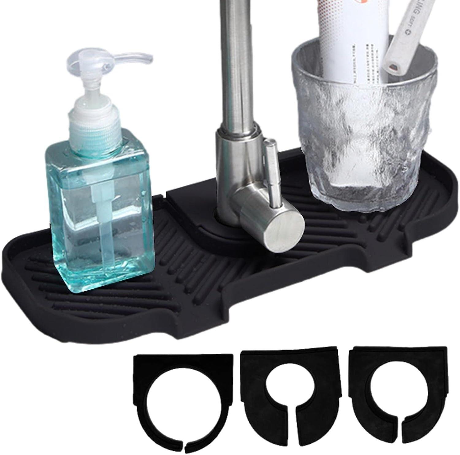 Tap Drain Mat | Faucet Drip Tray - Kitchen Sink Protector Mat Behind ...