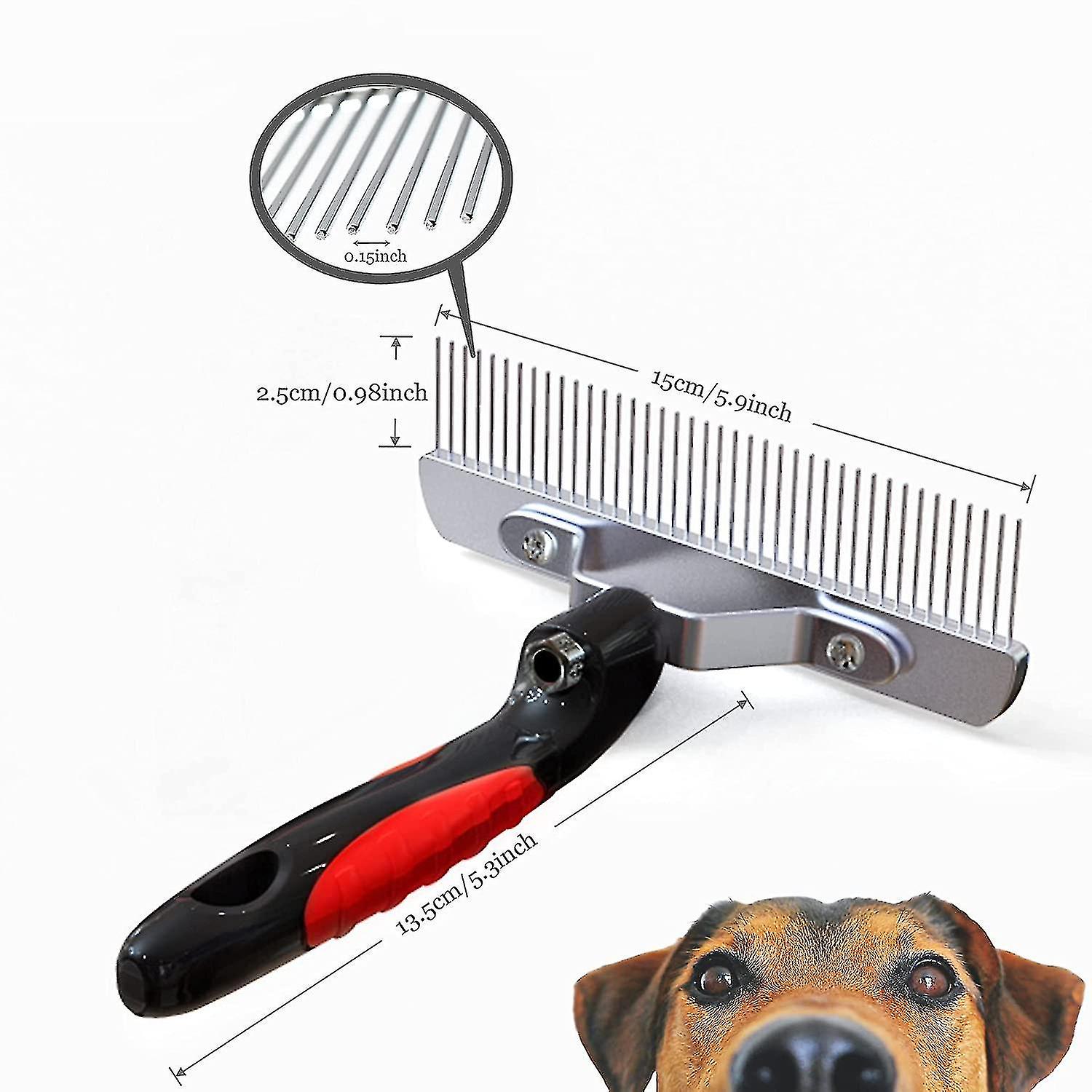 Dog Brushes For Grooming Large Dogs, Long Hair Dog Rake Pet Comb Pet ...