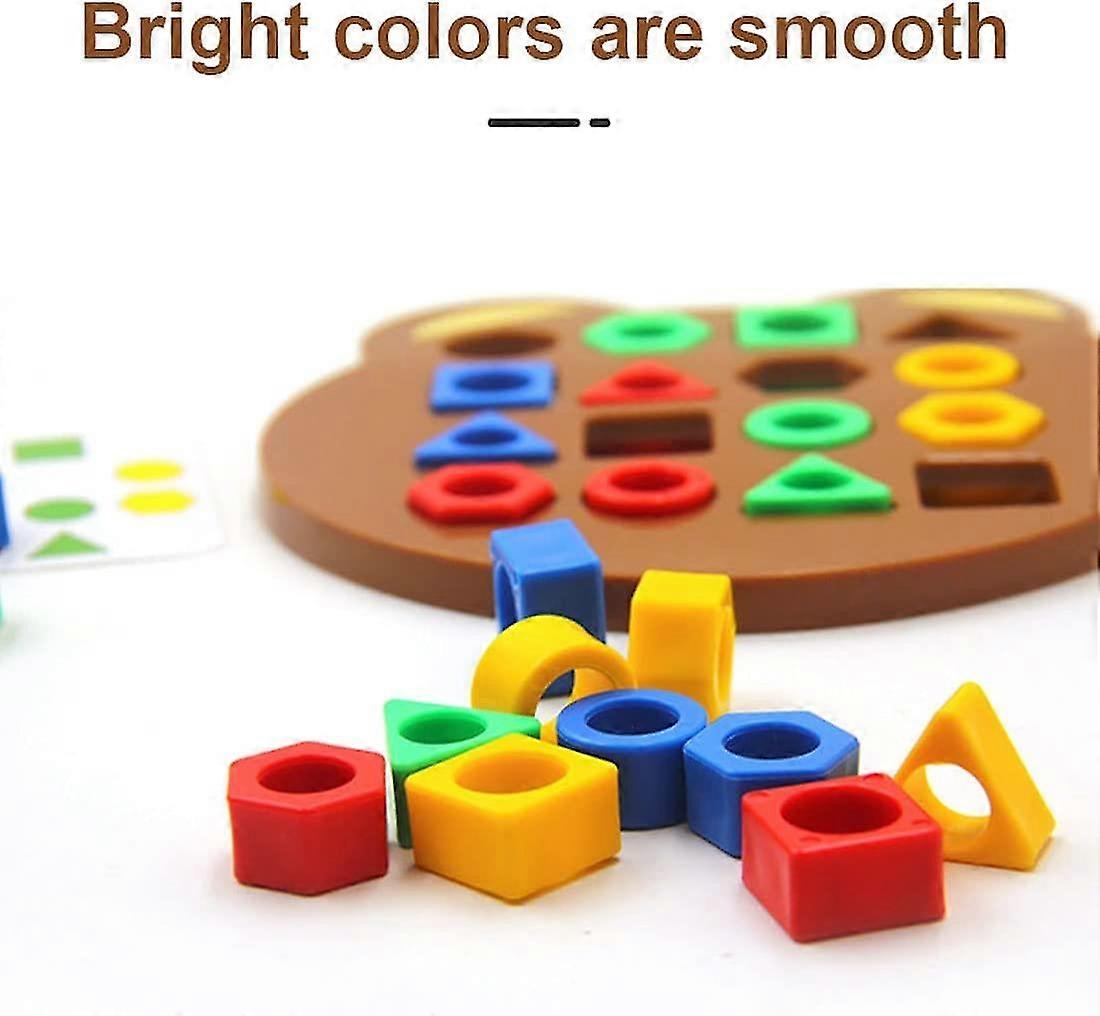 Shape Matching Game, Puzzles Shape Color Matching Board Games, Parent ...