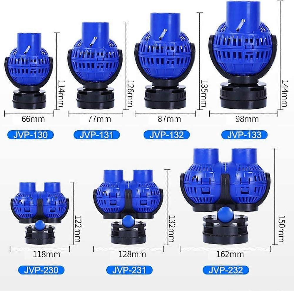 JVP-132 Wave Pump, 8000L/H 12 Watt Wave Maker Pump for Aquarium 100 ...