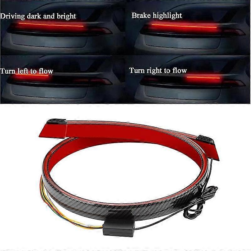 Universal LED Rear Spoiler Lip Kit for Car Trunk Exterior Brake Light ...