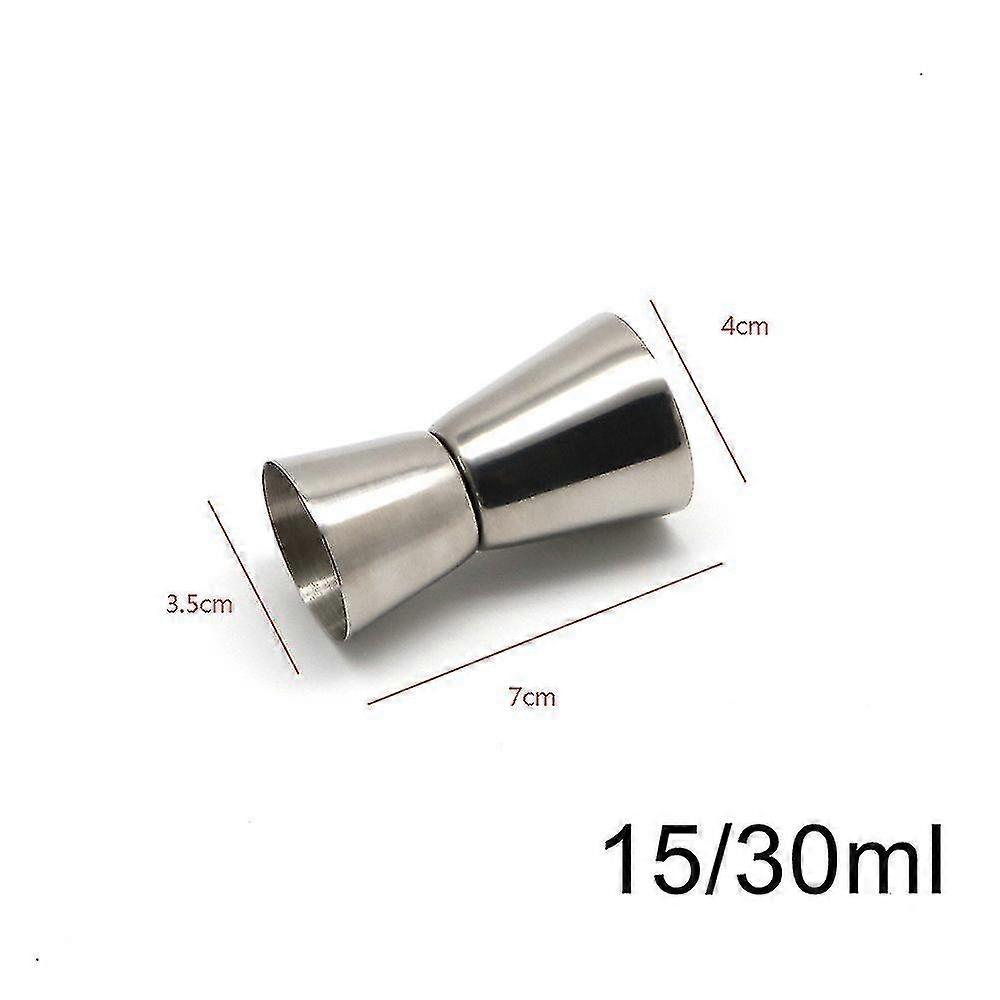 2pcs 15/30ml Stainless Steel Cocktail Measuring Jigger Double Jigger ...