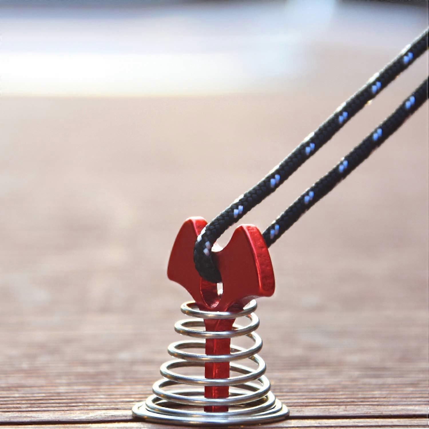 Deck Anchors, Windproof Aluminum Alloy Fishbone Tent Pile with Spring ...