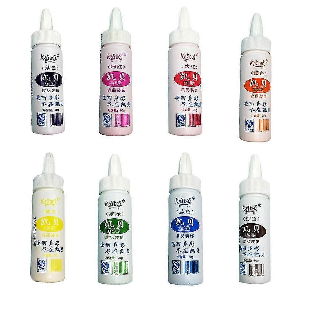 8 Flavor Fruit Powder Food Coloring Fruit Powder Cake Fondant Decal ...