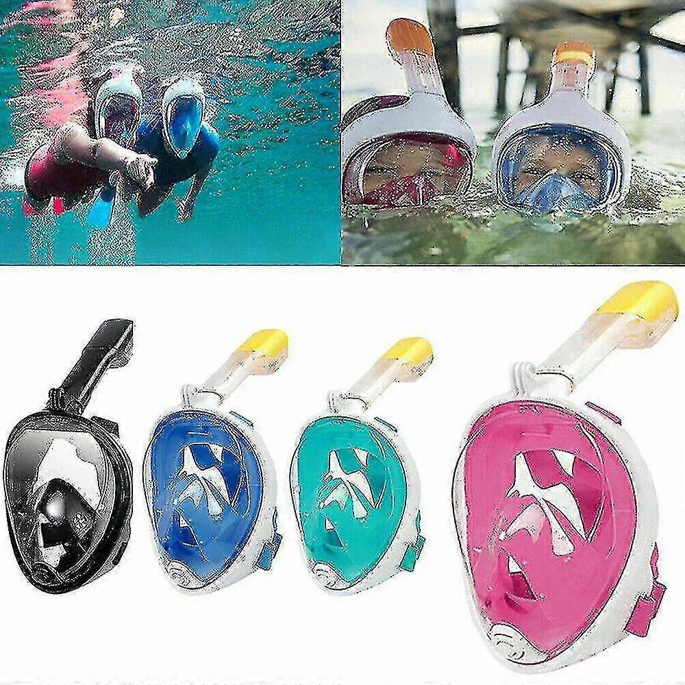 Snorkel Mask Anti Fog Full Face Swimming Diving Scuba Goggle Mask For ...