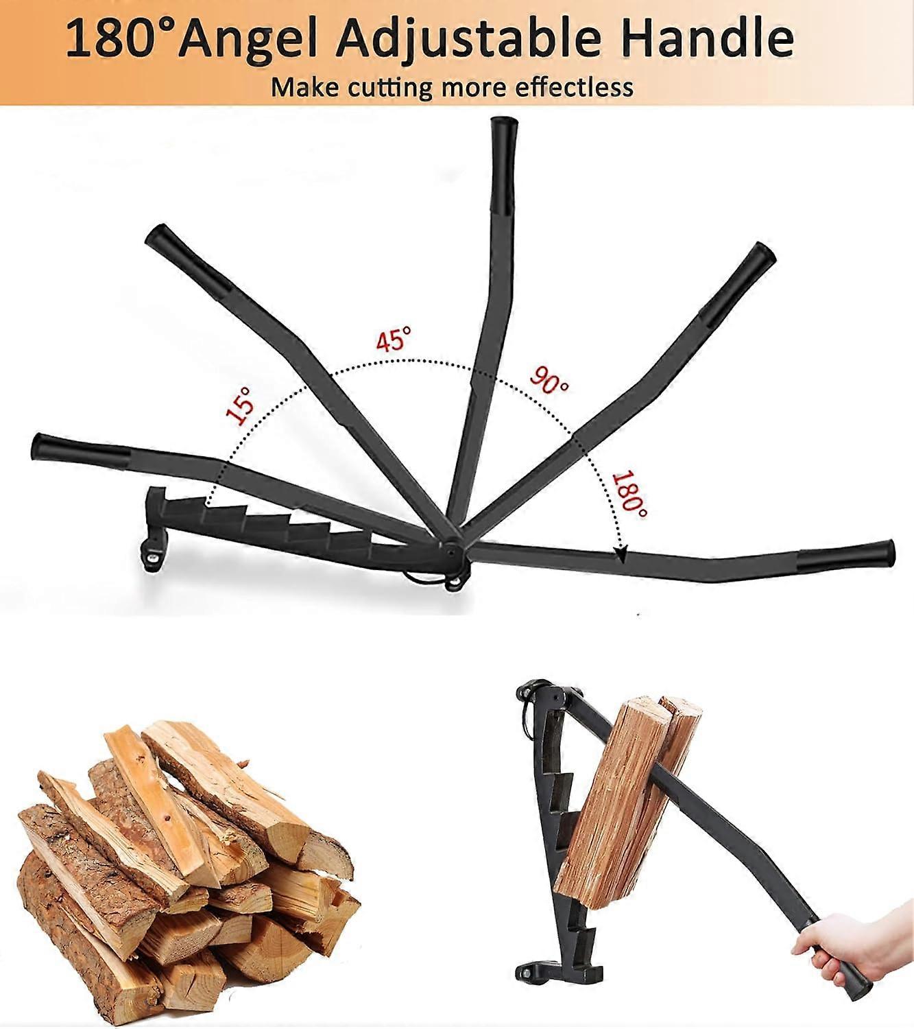 HUAGHLL Wood Splitter - Wall Mounted Log Splitter, Firewood Kindling ...