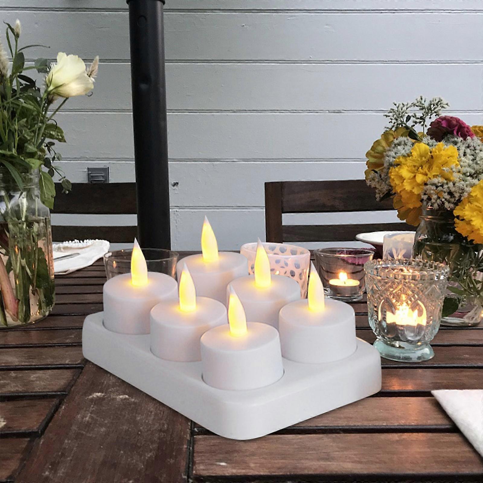 Rechargeable Tea Lights Flameless Candles With Remote Led Candles With ...