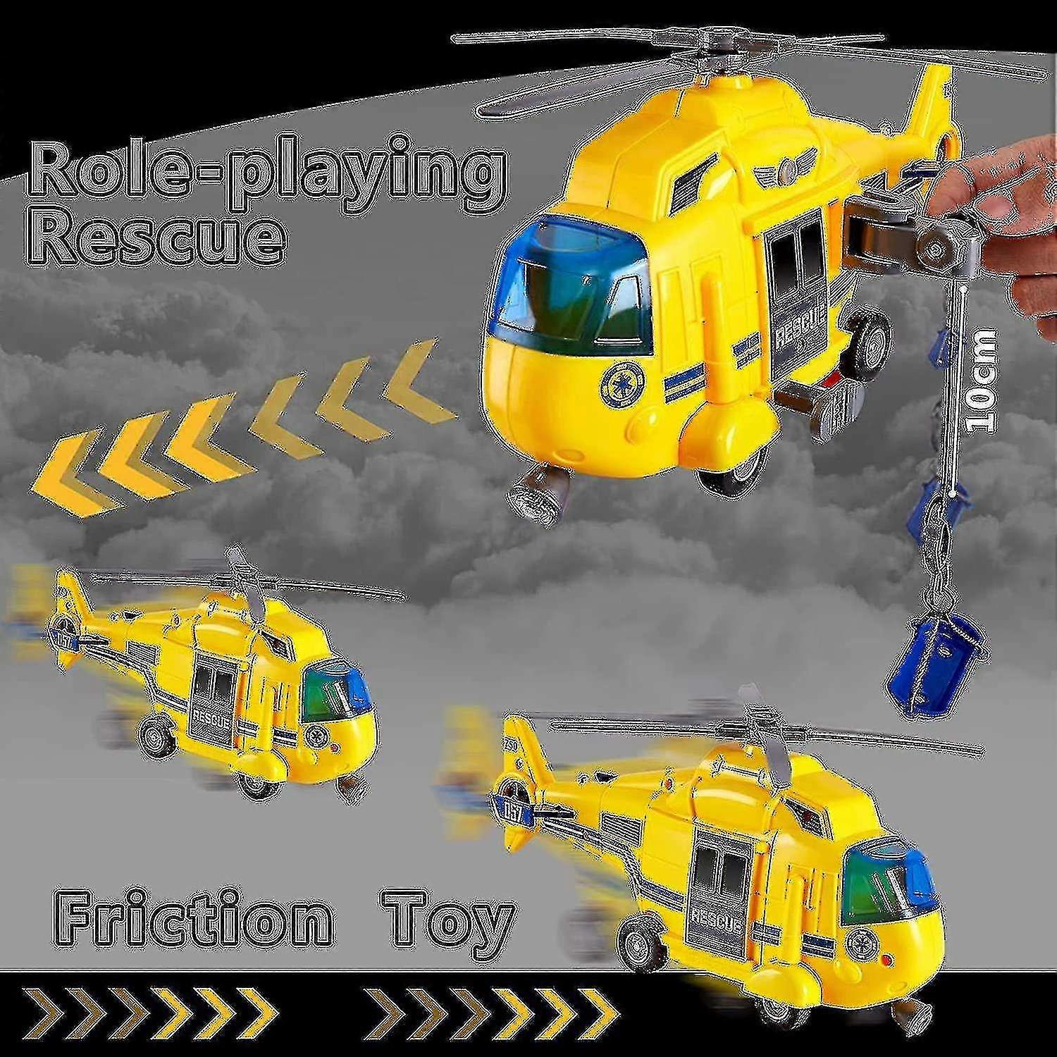 Helicopter Toy With And Sound - Push And Go Helicopters For Educational ...