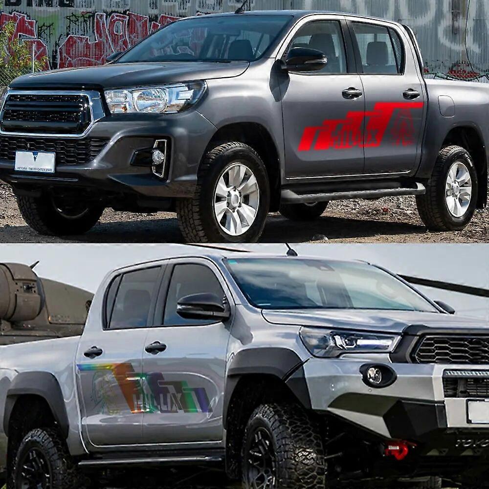 Pickup Door Side Stickers For Toyota Hilux Vigo Revo Rocco Truck ...