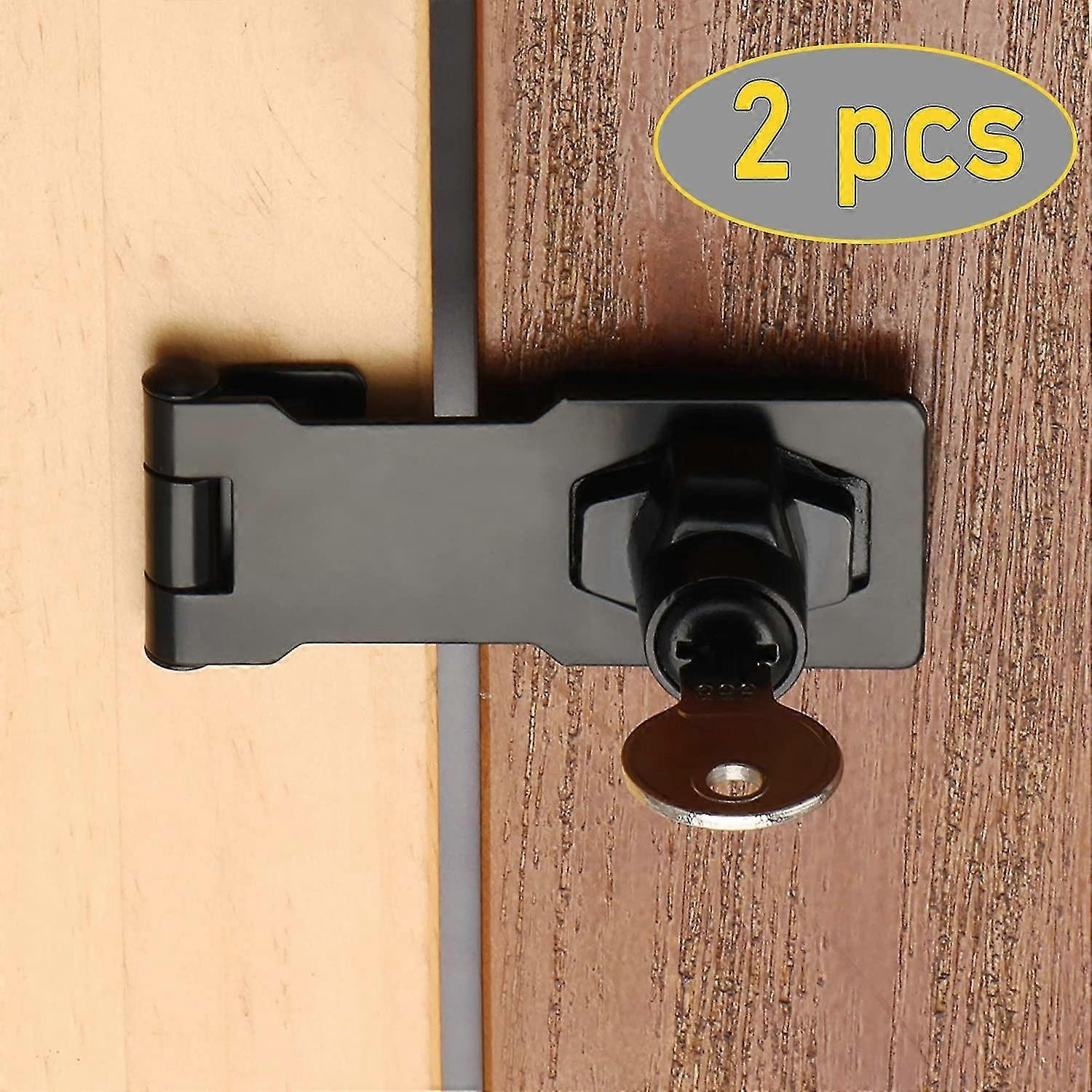 Hasp 2 Pack 3 Inch Lock Hasp Box With Key Hasp With Lock And Hasp Metal ...