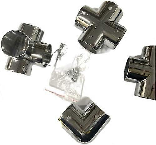 Round pipe connector zinc alloy tee right-angle four-way T-pass elbow ...