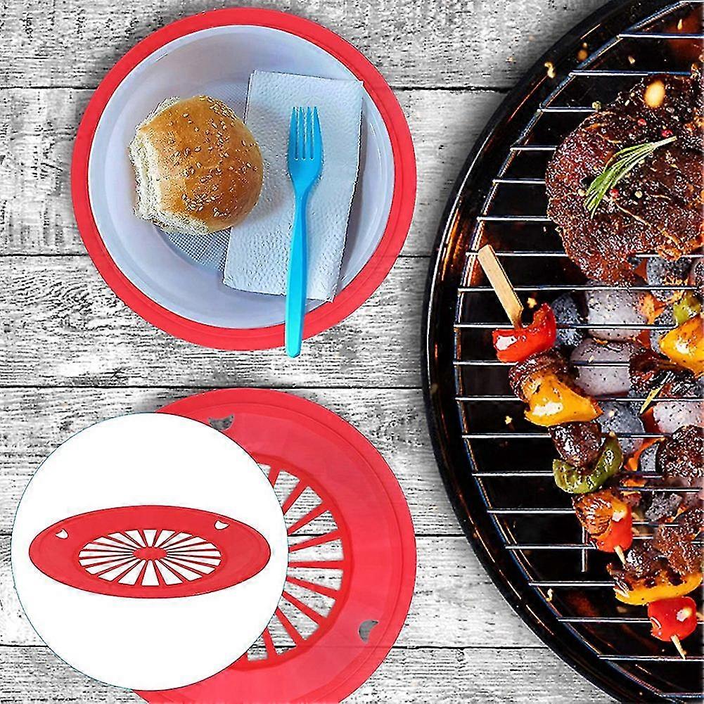 16 Pcs Reusable Plastic Paper Plate Holder For Party Bbq And Picnic ...