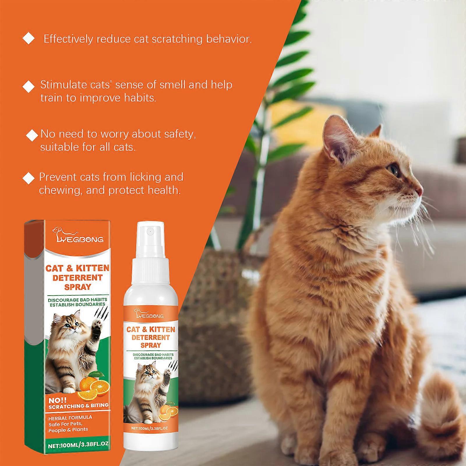 Cat Deterrent Spray Natural Scratching Cats Anti Scratch Spray No ...