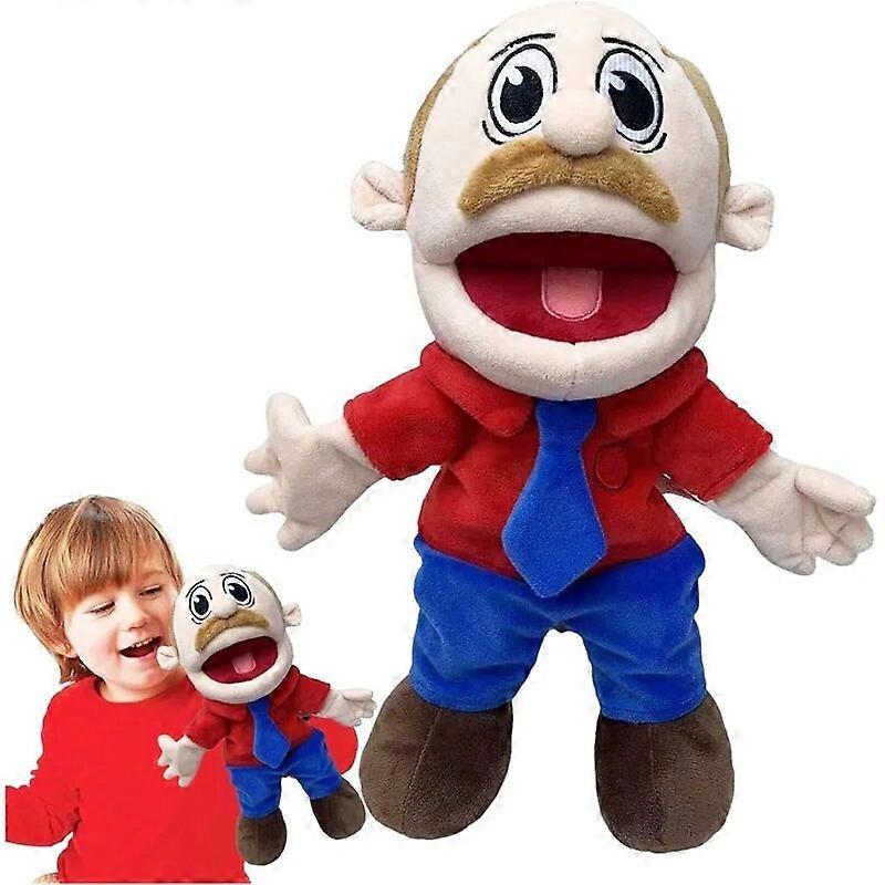 Game Jeffy Hand Puppet Doll Toy Movable Mouth Props Chef Police Prince ...