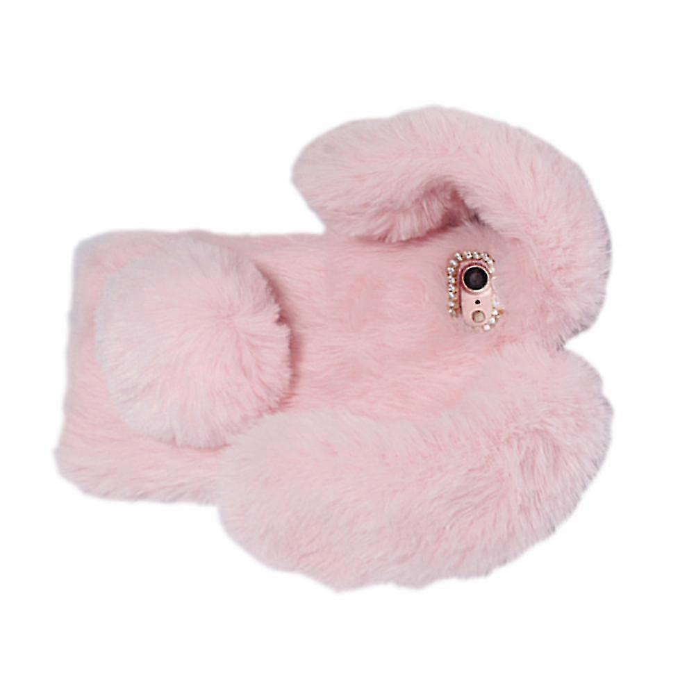 Fuzzy Furry Phone Cover Winter Rabbit Fur Hair Warm Plush Fluffy Tpu ...