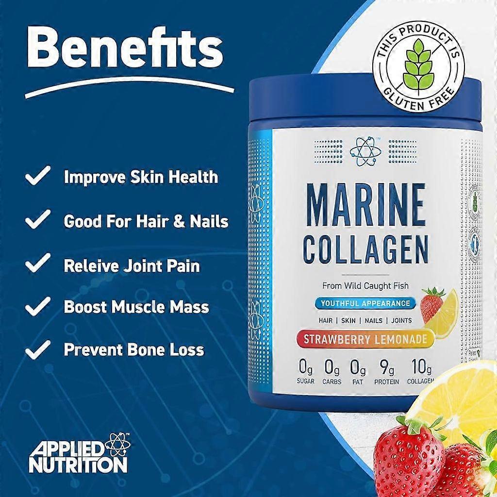 Applied Nutrition Marine Collagen Strawberry Raspberry 300g | Fruugo UK