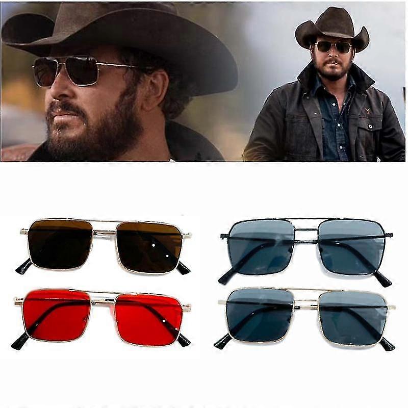 Double Beam Sunglasses Yellowstone Rip Wheeler Dutton Men Women Uv400 ...