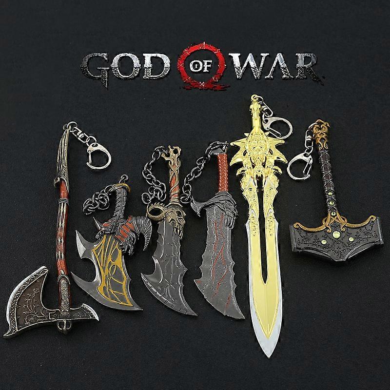 God of War Key chain Kratos Blades of Chaos Game Anime Sword TOY Weapon ...