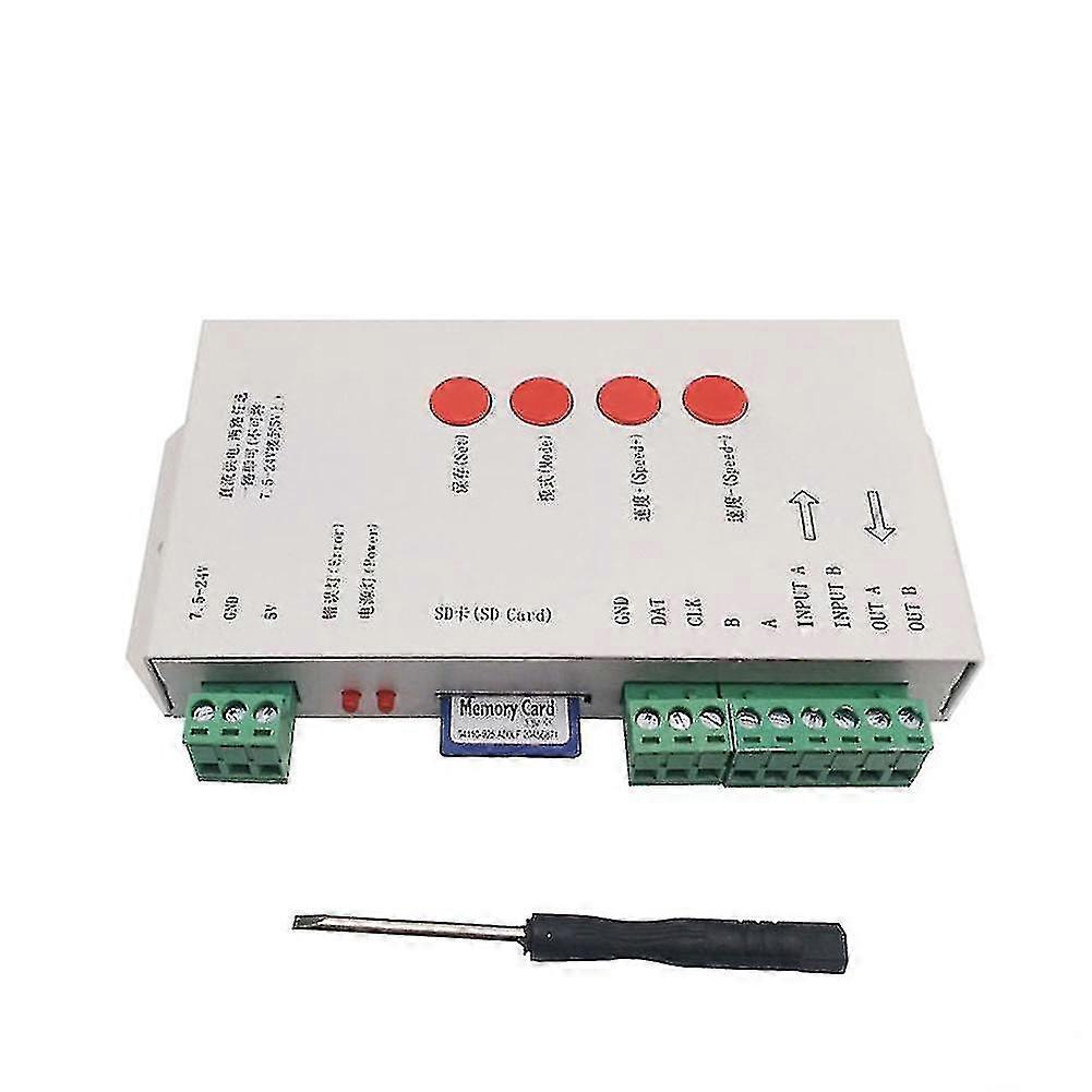 Rgb Led Controller T1000s Sd Card 2048pixels Controller For Ws2801 ...