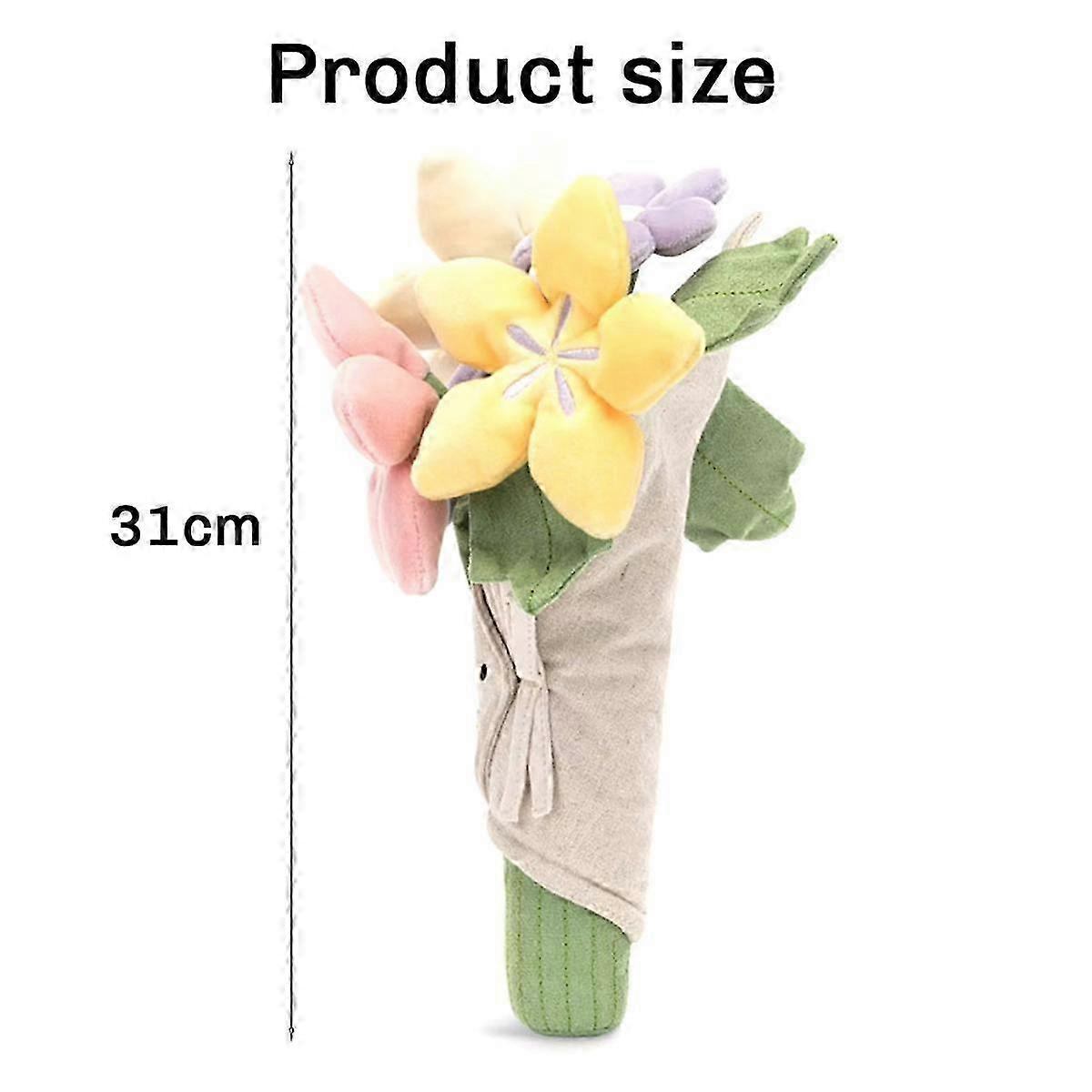Plush Flower Plush Toys Bouquet Doll Cartoon Stuffed Pillow 2024 Plush ...