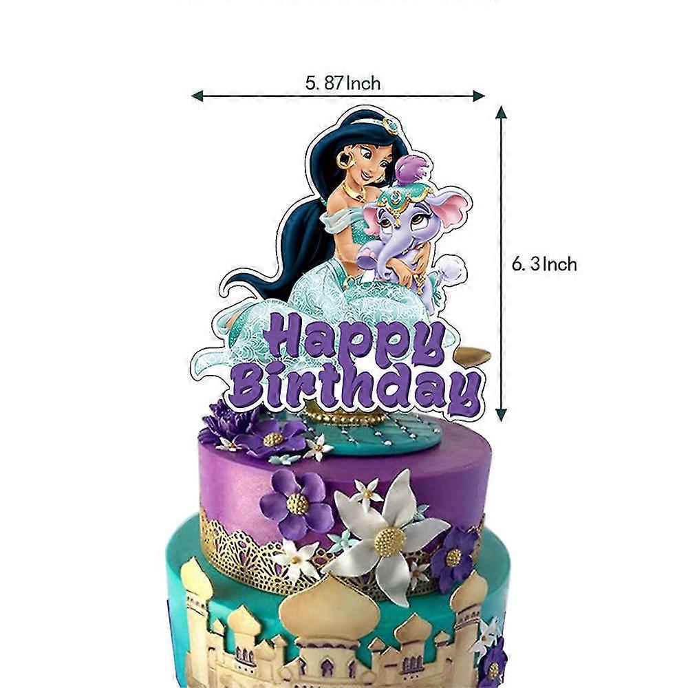 Princess Jasmine Birthday Party Decoration Supplies Include Banner ...