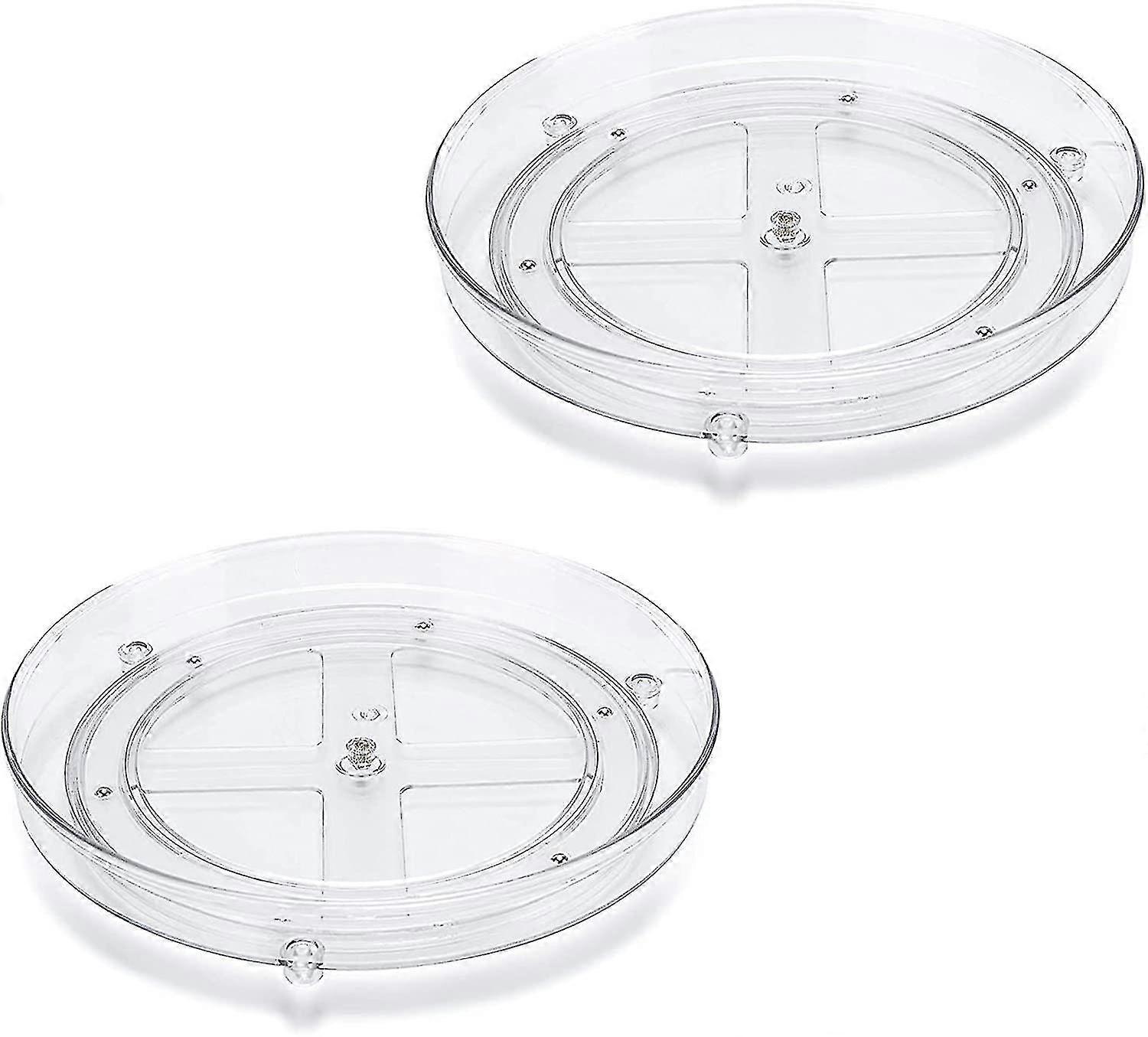 Pcs Revolving Tray, 23cm Spice Rack Organizer, Kitchen Storage ...