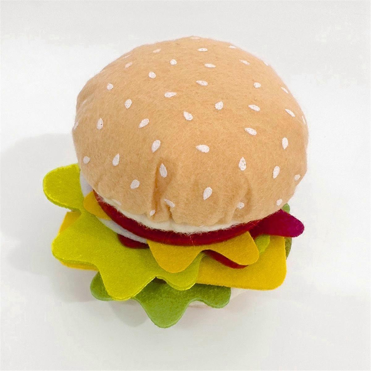 28PCS Food Burger Sandwich Food Set Children Pretend to Play Food ...