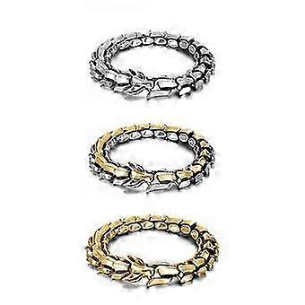 Dragon Link Chain Keel StainlSteel Bracelet Cool Men Dragon Scale ...