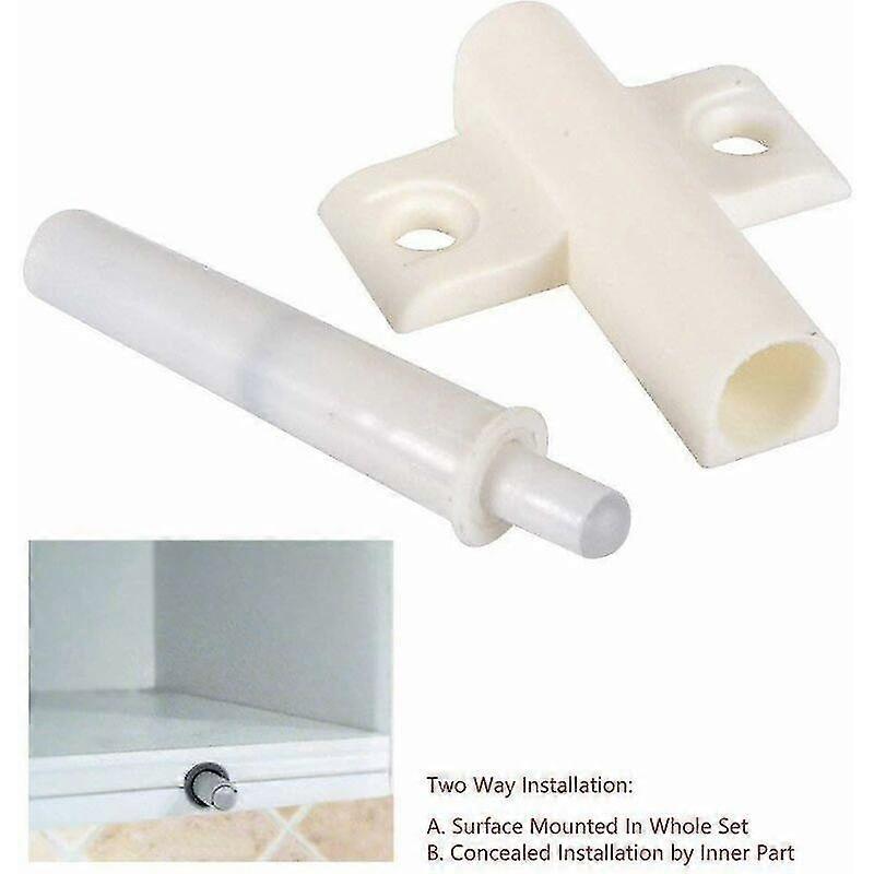 30x Soft White Door Damper Close Dampers for Kitchen Cabinet Cupboard ...