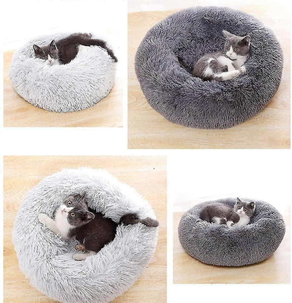 Pet Bed For s And Dogs Round Plush Dog Bed Donut Shaped Bed Color And ...