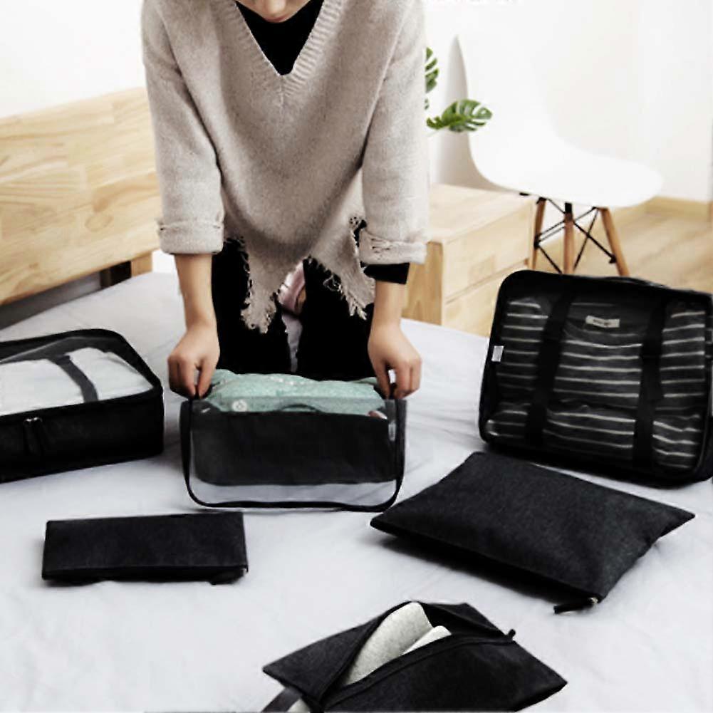 7PCS Multi-functional Travel Bag Oxford Cloth Waterproof Large Capacity ...