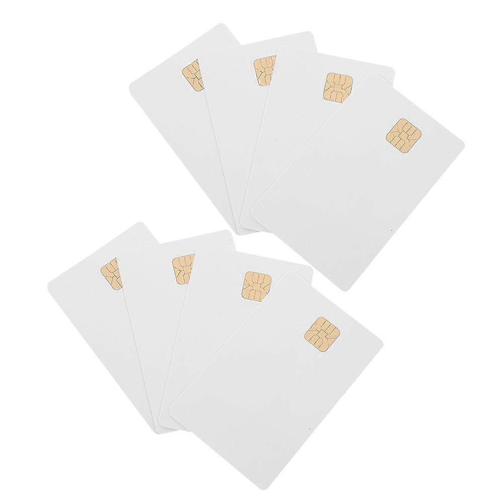 8pcs White Cards With Chip Hotel Key Card Blank Intelligent Card ...