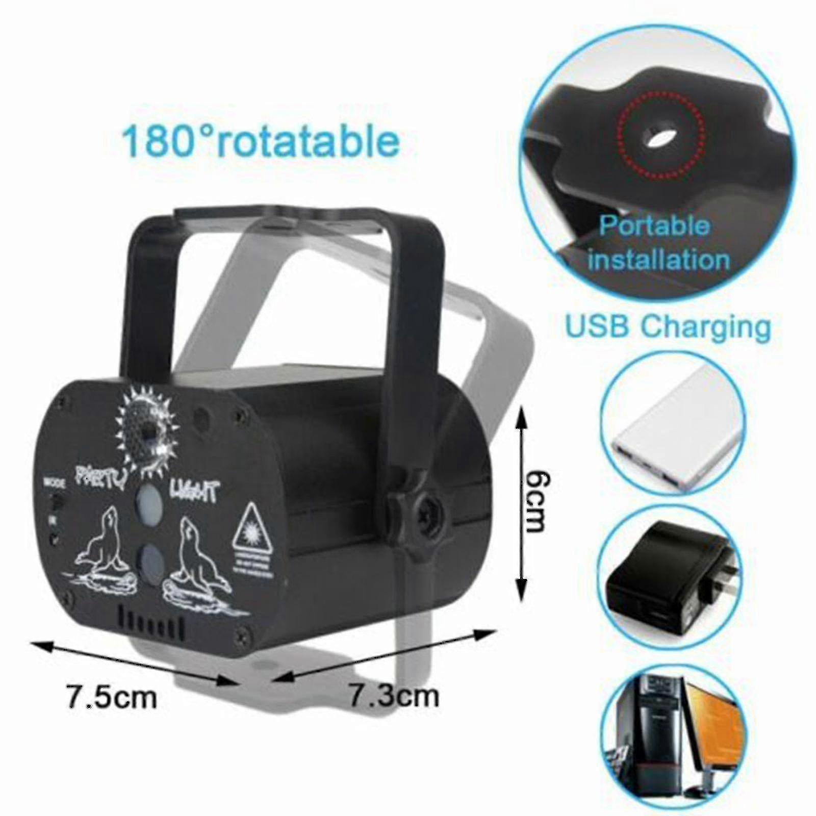 480 Patterns Laser Projector Stage Light for DJ Disco KTV Show Party ...