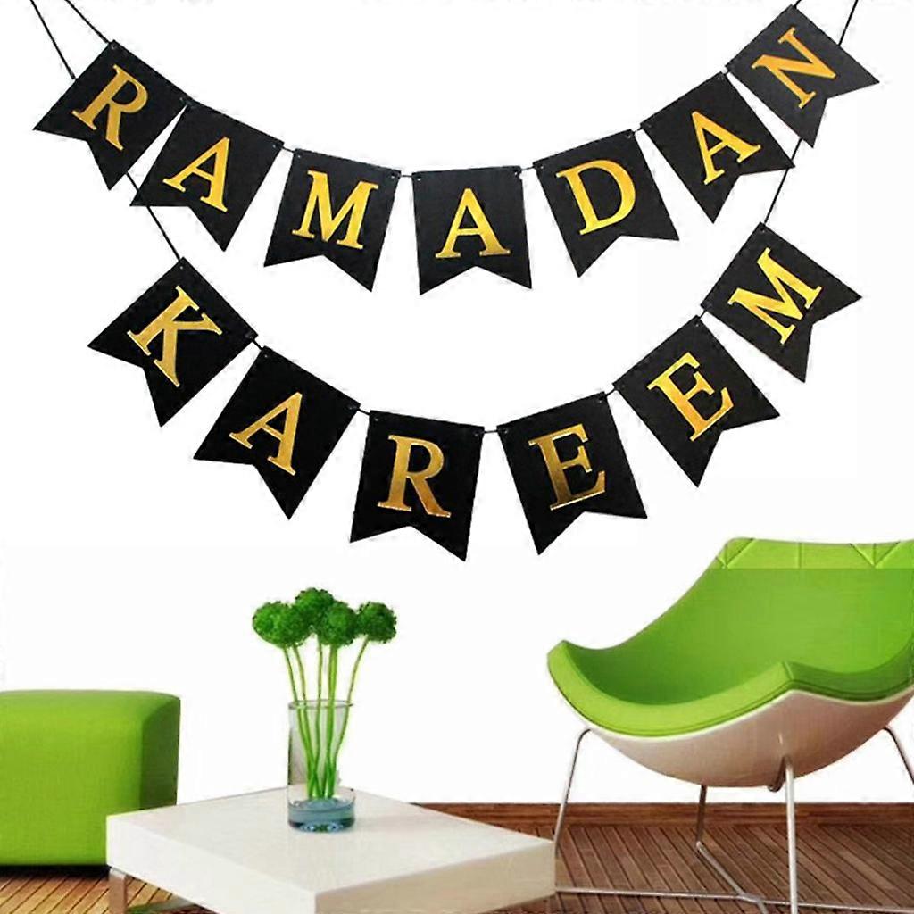 1 Set Paper Eid Mubarak Hanging for Banner Ramadan Party Decoration ...