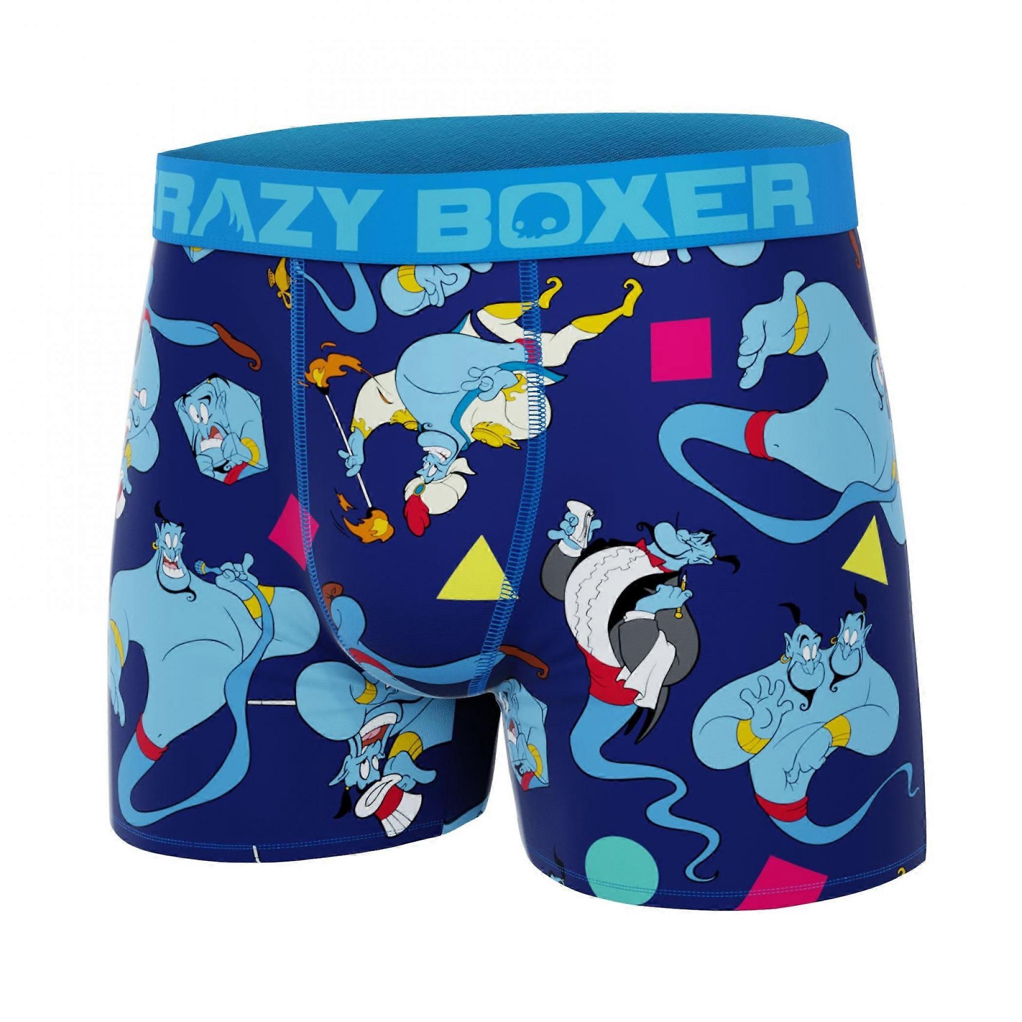 Crazy Boxer Disney Aladdin Genie Character All Over Men's Boxer Briefs ...