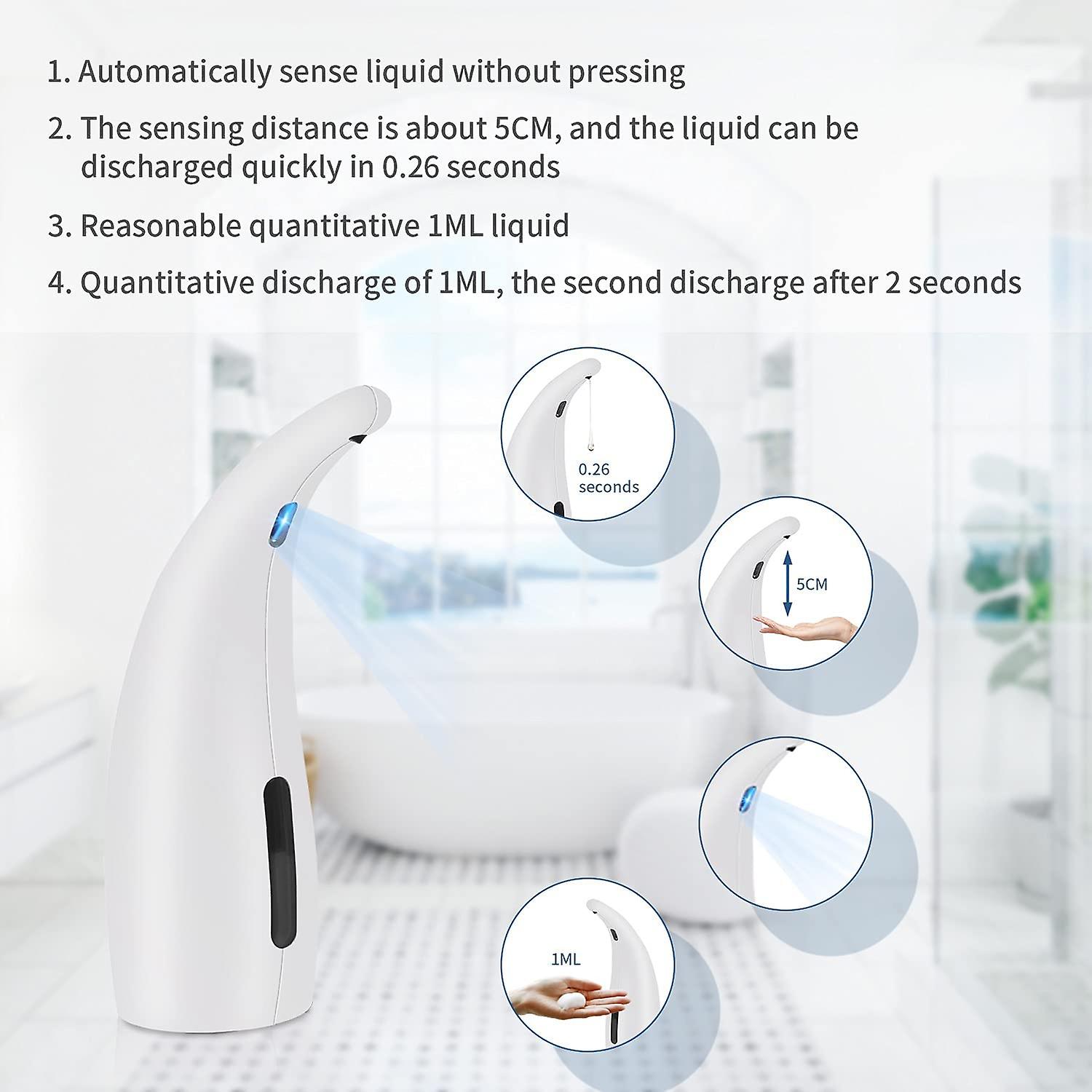2024 Automatic Sensor Soap Dispenser, Infrared Motion Sensor, Touchless ...