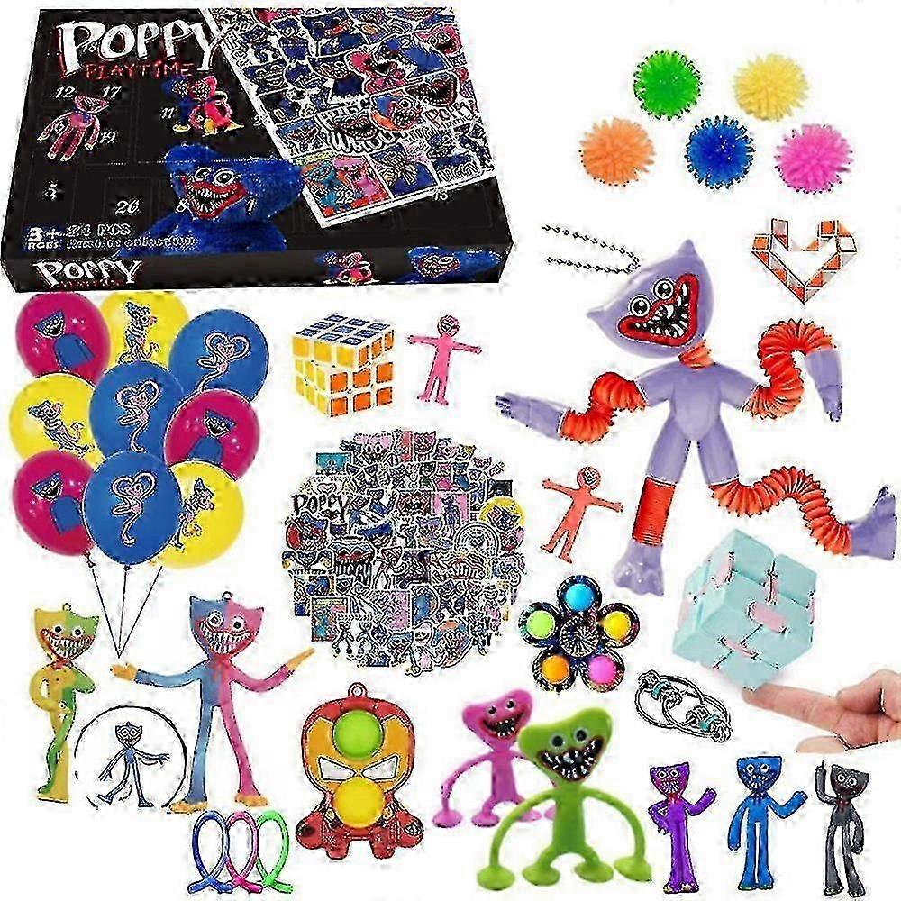 24 Days Advent Calendar for Kids, Poppy Playtime Theme DIY Sensory Toys ...