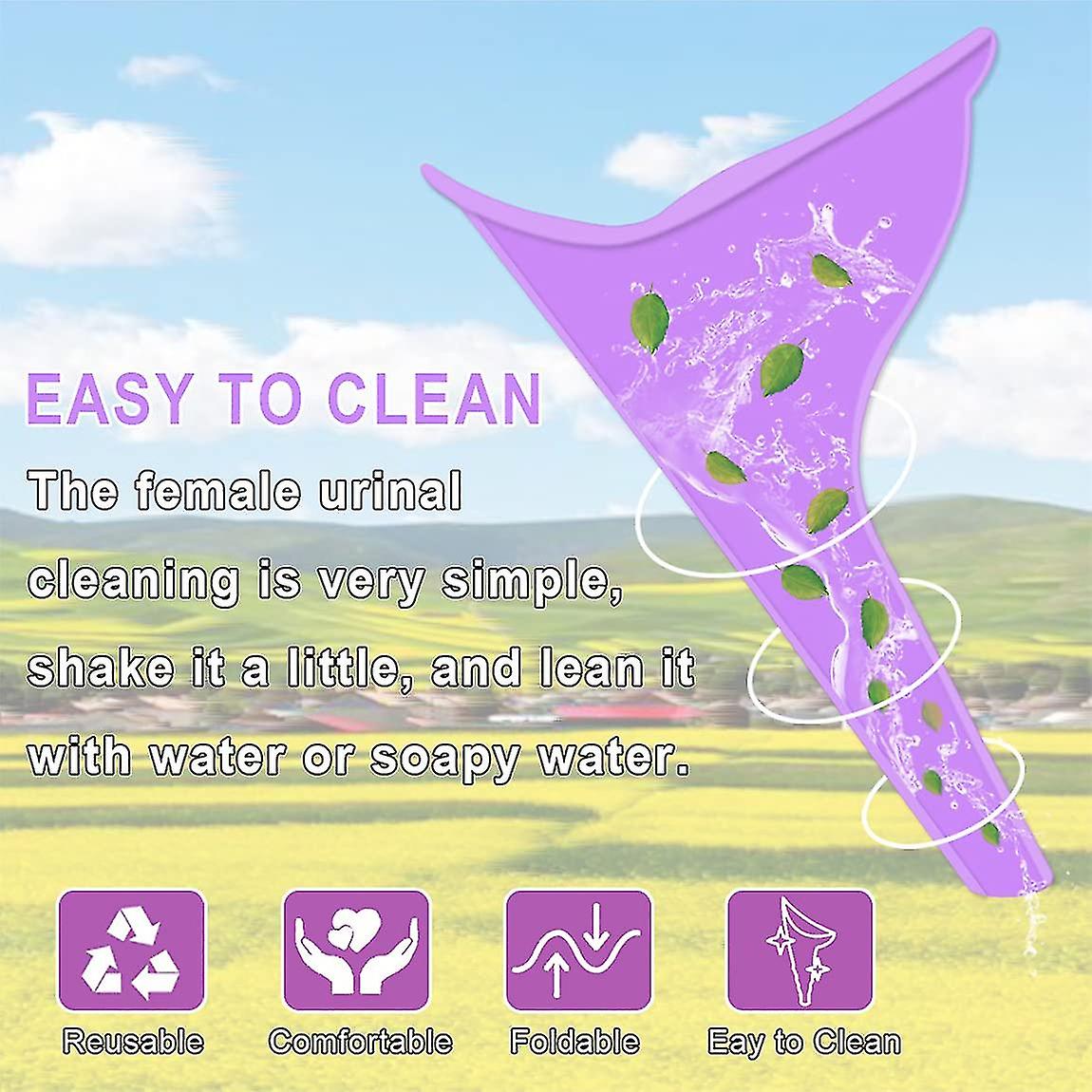 Female Urination Device, 5 Pcs Urinal Funnel For Women Reusable Standing Up Female Pee Funnel ...